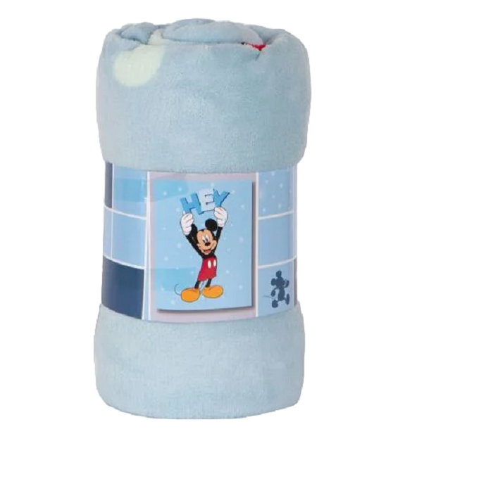 Plaid Topolino Disney in Pile coral 100x150 Art Plaid Mickey Mouse ...